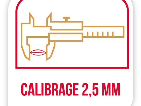 Avantage Calibrage 2,5mm
